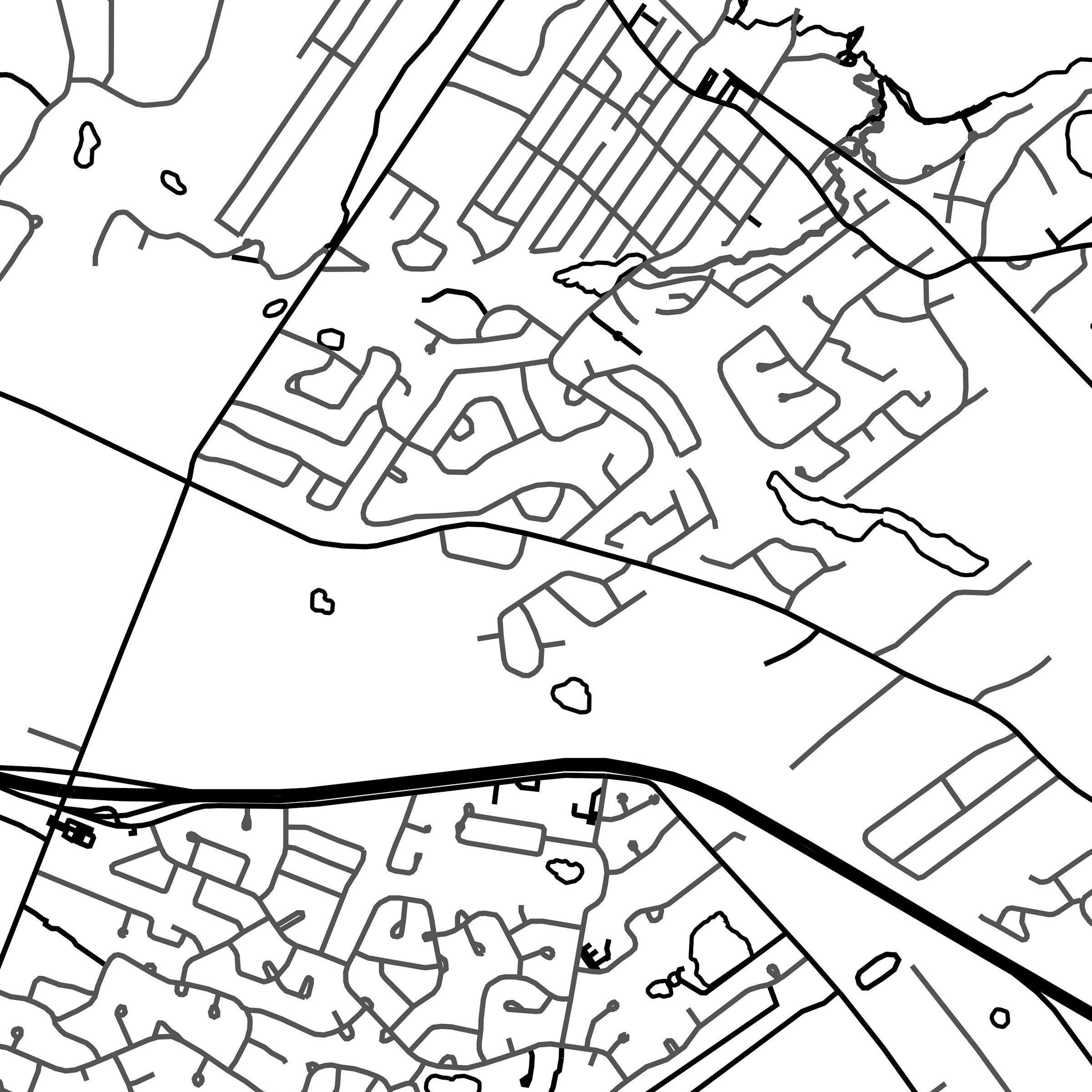 Hudson Map Print Map of Hudson Quebec Black & White - Etsy