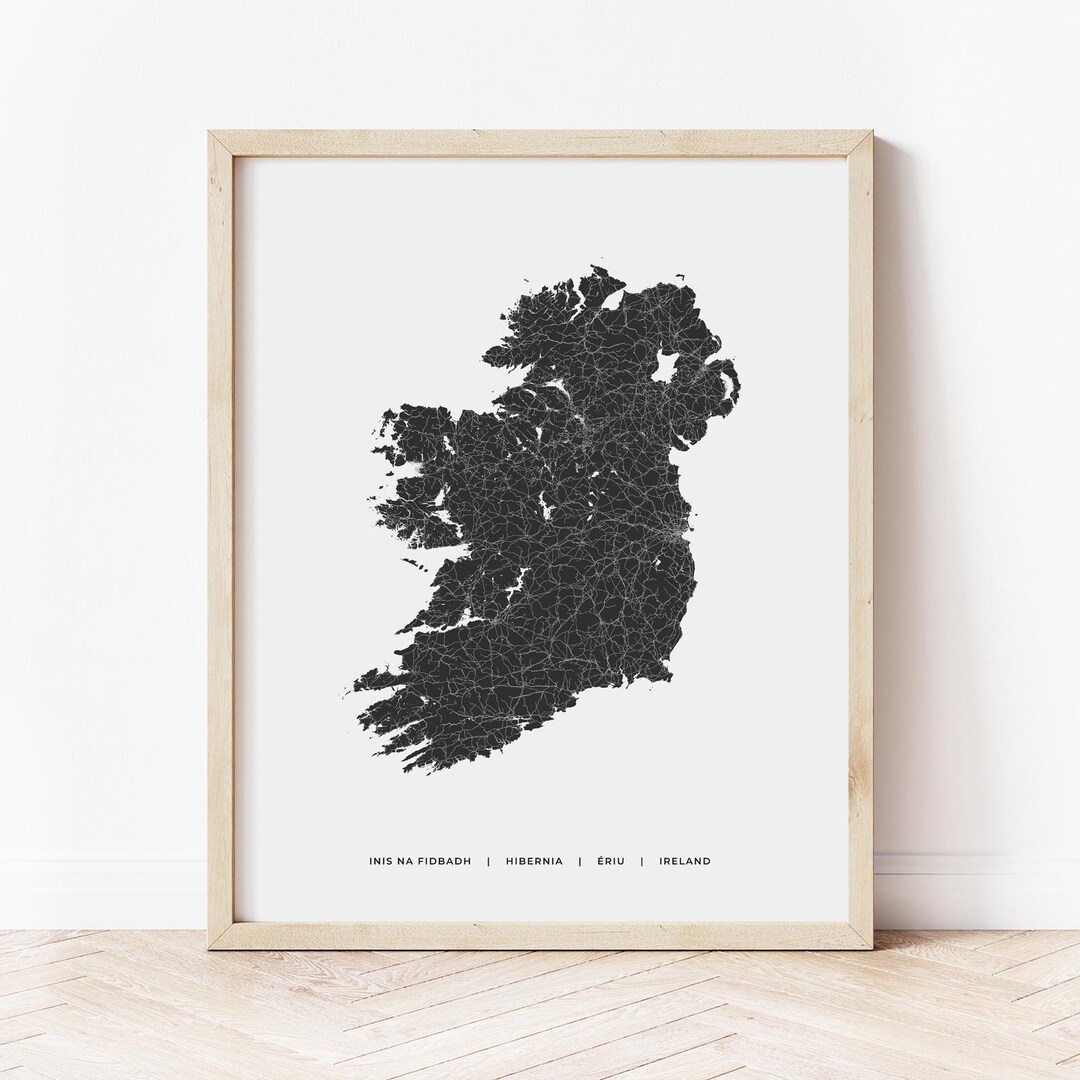 Ireland Map Print | Map of Ireland | Digital Download - Etsy