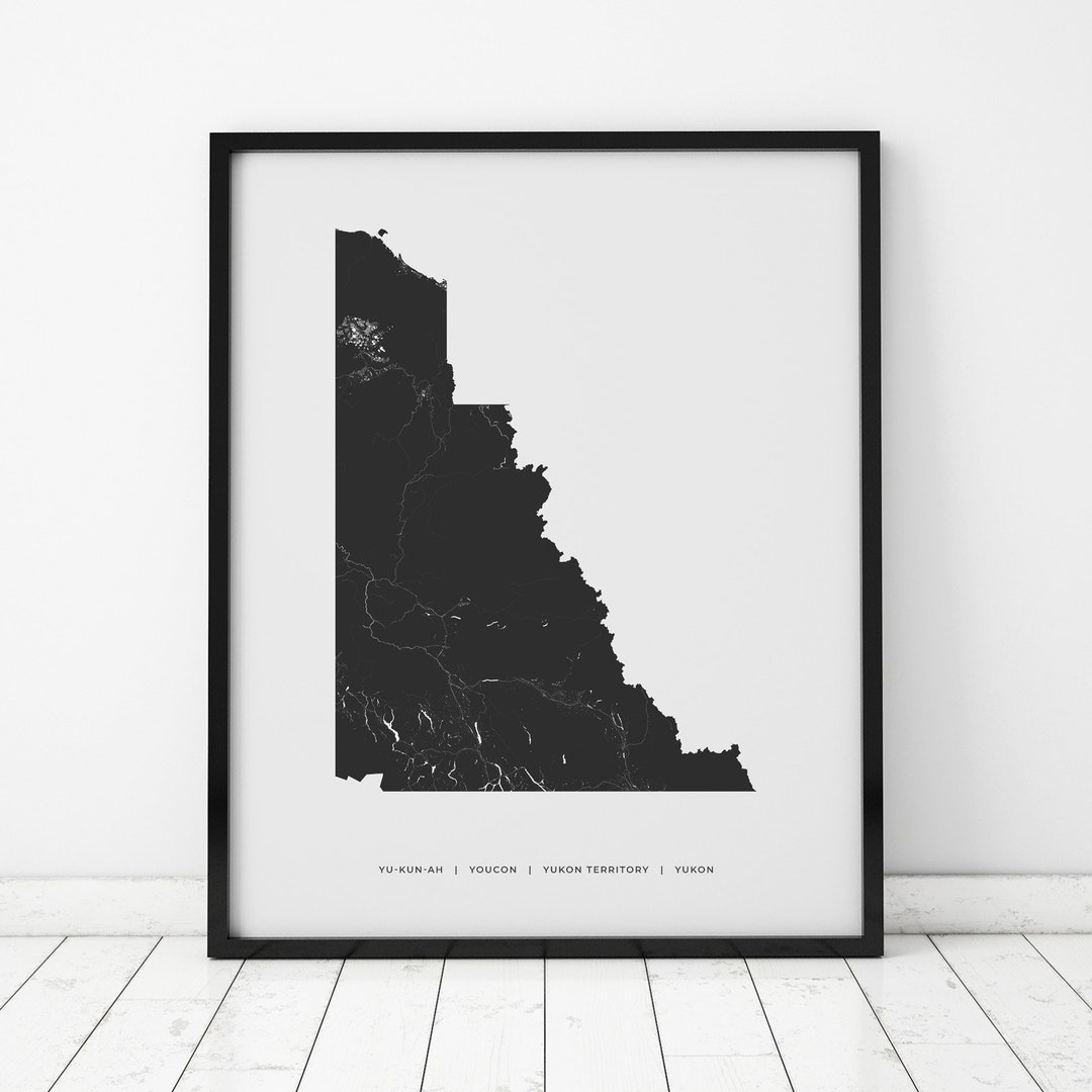 Yukon Heritage Map Print | Map of Yukon Canada | Digital Download - Etsy