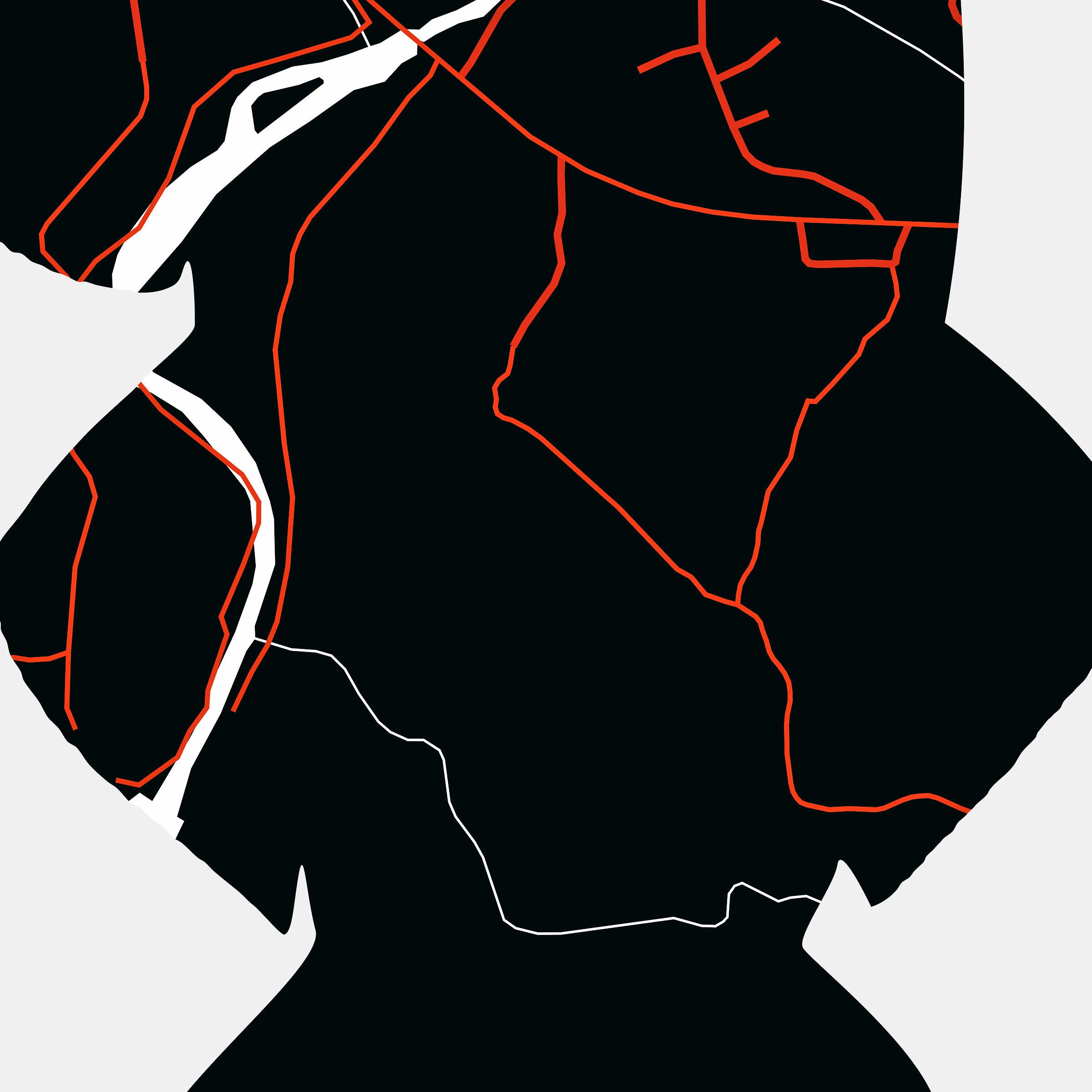 Wall Décor Grand Falls-Windsor Codfish Print Newfoundland Art Map of ...