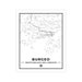 Burgeo Map Print | Map of Burgeo Newfoundland | Black & White | Digital ...