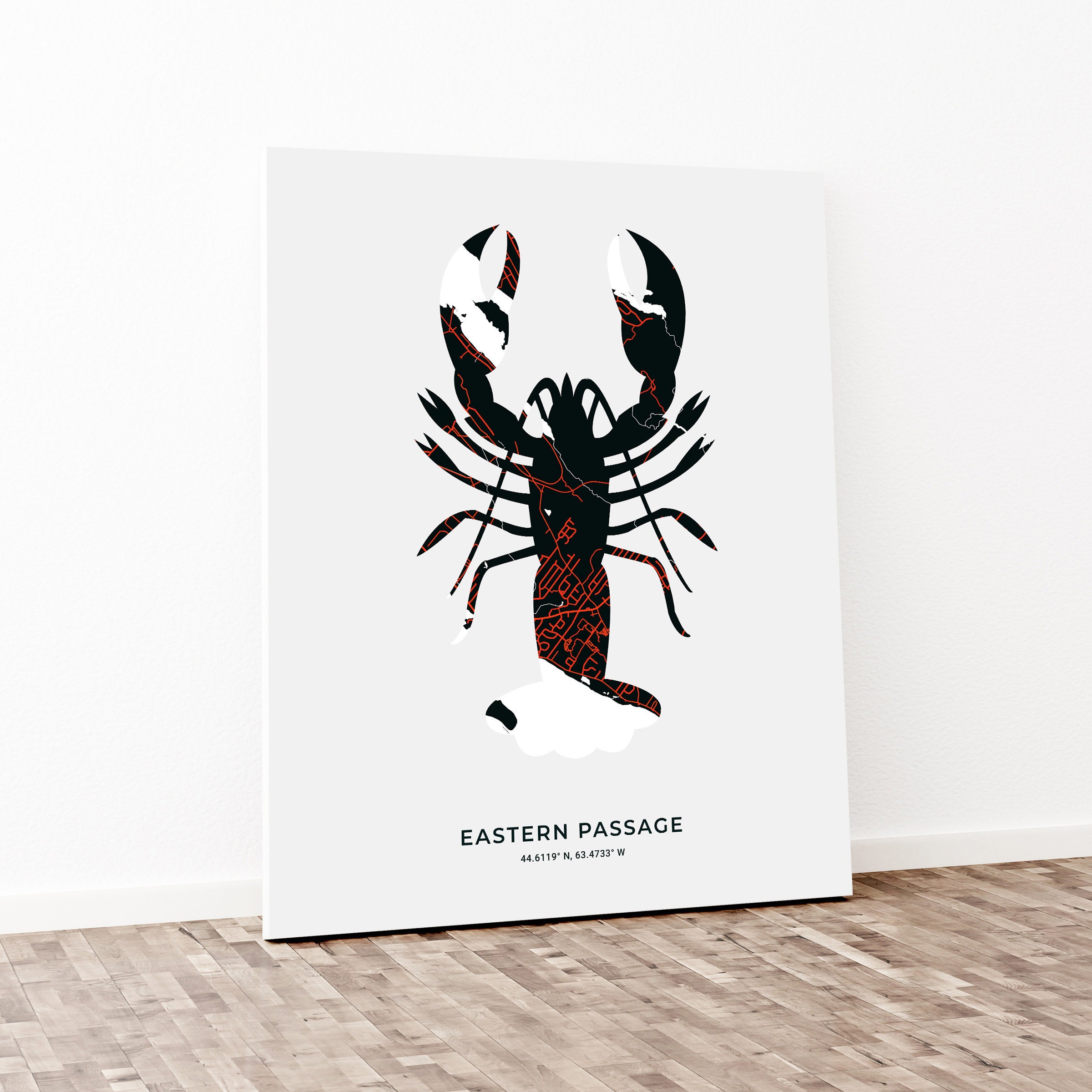 Art & Collectibles Map of Eastern Passage Nova Scotia Eastern Passage ...