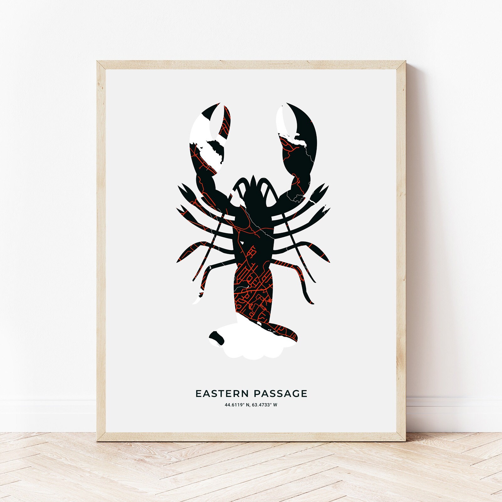 Art & Collectibles Map of Eastern Passage Nova Scotia Eastern Passage ...