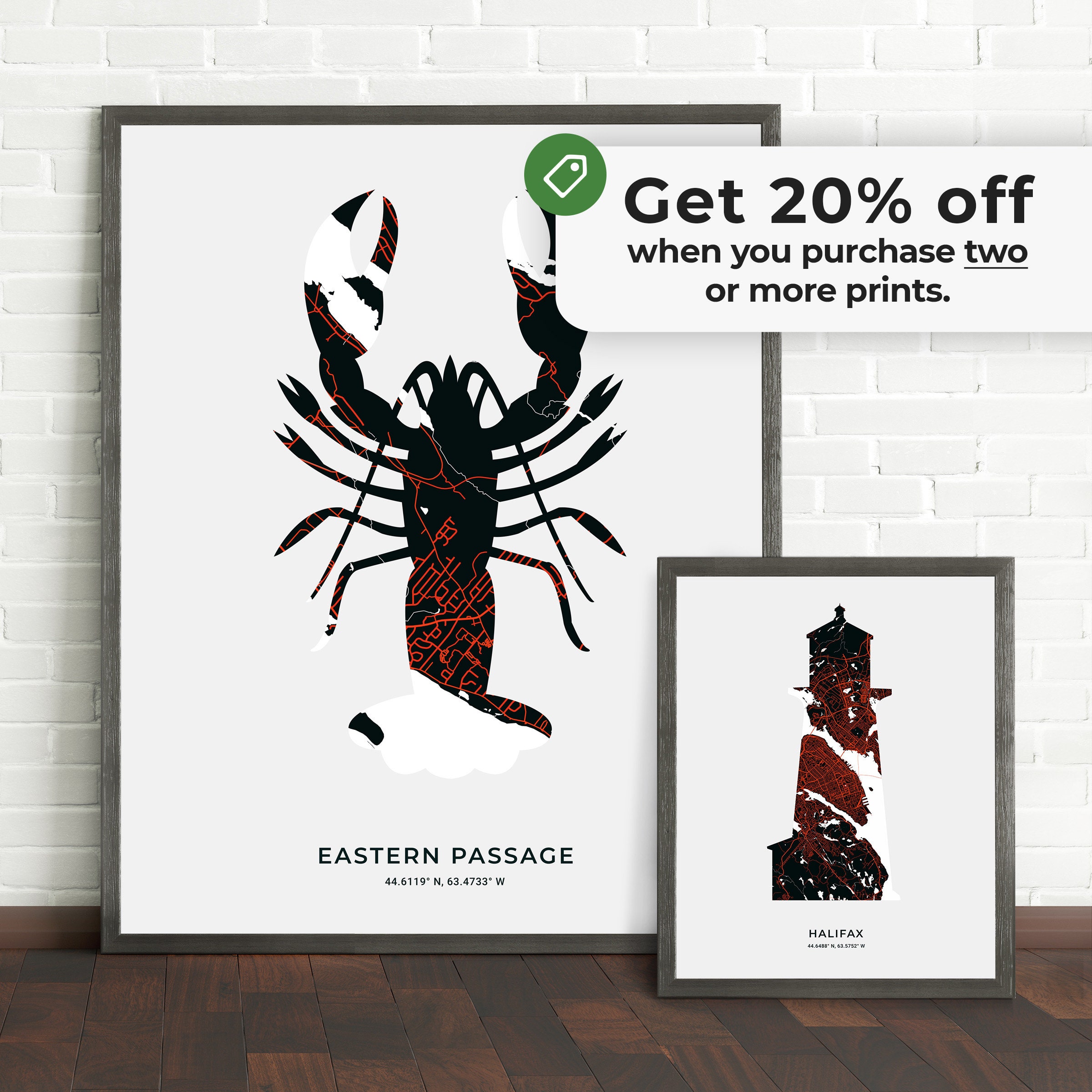 Art & Collectibles Map of Eastern Passage Nova Scotia Eastern Passage ...