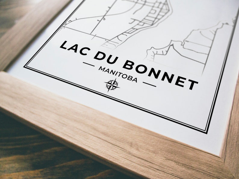 Lac Du Bonnet Map Print Map of Lac Du Bonnet Manitoba - Etsy Canada