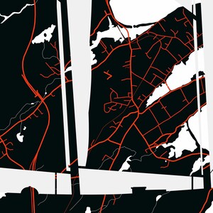 Bay Roberts Schooner Print | Map of Bay Roberts Newfoundland | Digital ...