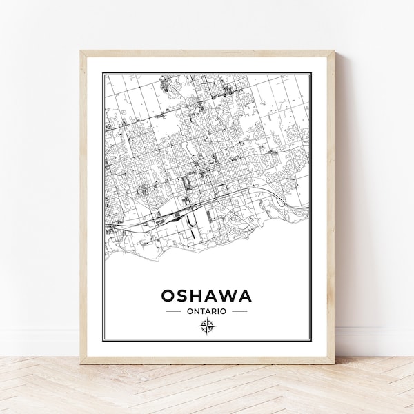 Oshawa Maps - Etsy