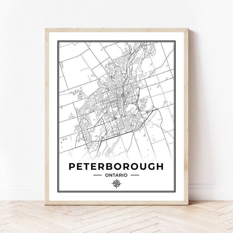 Map of Peterborough - Etsy