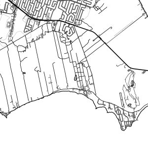 L'Île-perrot Map Print | Map of L'Île-perrot Québec | Black & White ...