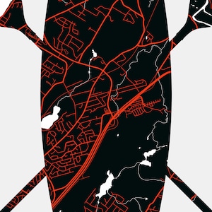 Quispamsis Canoe Print | Map of Quispamsis New Brunswick | Digital ...