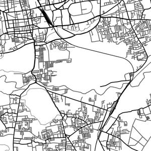 Coimbatore Map Print | Map of Coimbatore India | Digital Download - Etsy