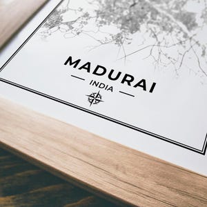 Madurai Map Print | Map of Madurai India | Digital Download - Etsy