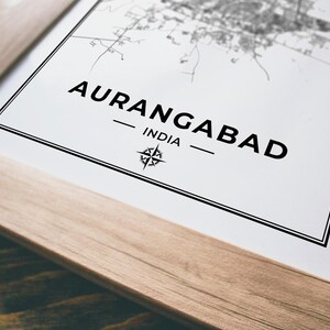 Aurangabad Map Print | Map of Aurangabad India | Digital Download - Etsy