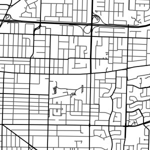 Sarnia Map Print | Map of Sarnia Ontario | Black & White | Digital ...