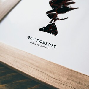 Bay Roberts Codfish Print | Map of Bay Roberts Newfoundland | Digital ...