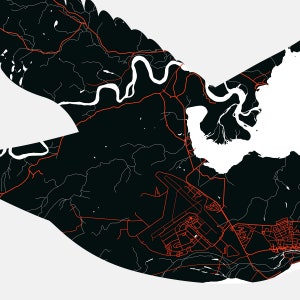 Happy Valley-goose Bay Canada Goose Print | Map of Happy Valley-goose ...