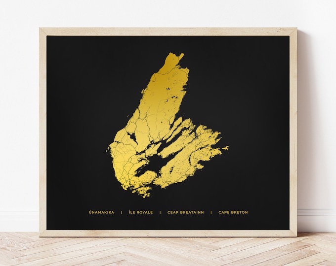 Cape Breton Illustrated Map - Etsy Canada