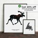 Corner Brook Moose Print | Map of Corner Brook Newfoundland | Digital ...