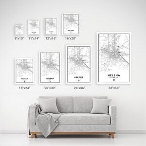 Helena Map Print | Map of Helena Montana | Digital Download - Etsy
