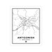 Antigonish Map Print | Map of Antigonish Nova Scotia | Black & White ...