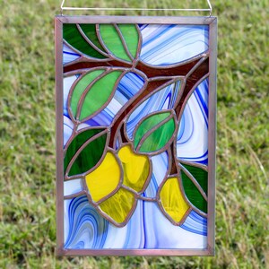 Lovely Lemon Stained Glass Window - Etsy
