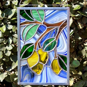 Lovely Lemon Stained Glass Window - Etsy