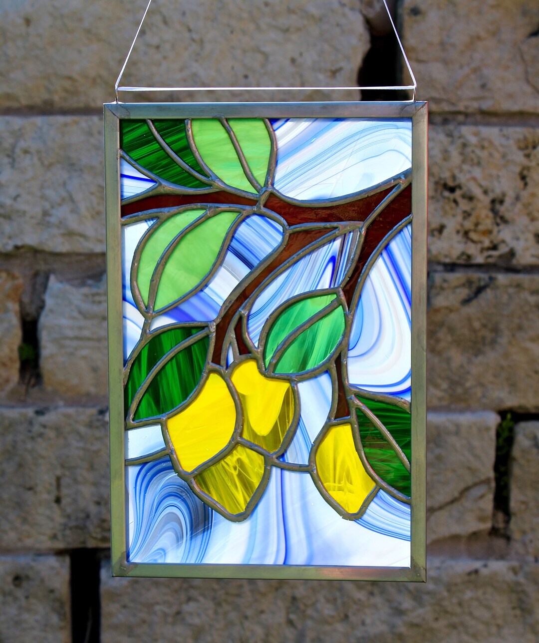 Lovely Lemon Stained Glass Window - Etsy