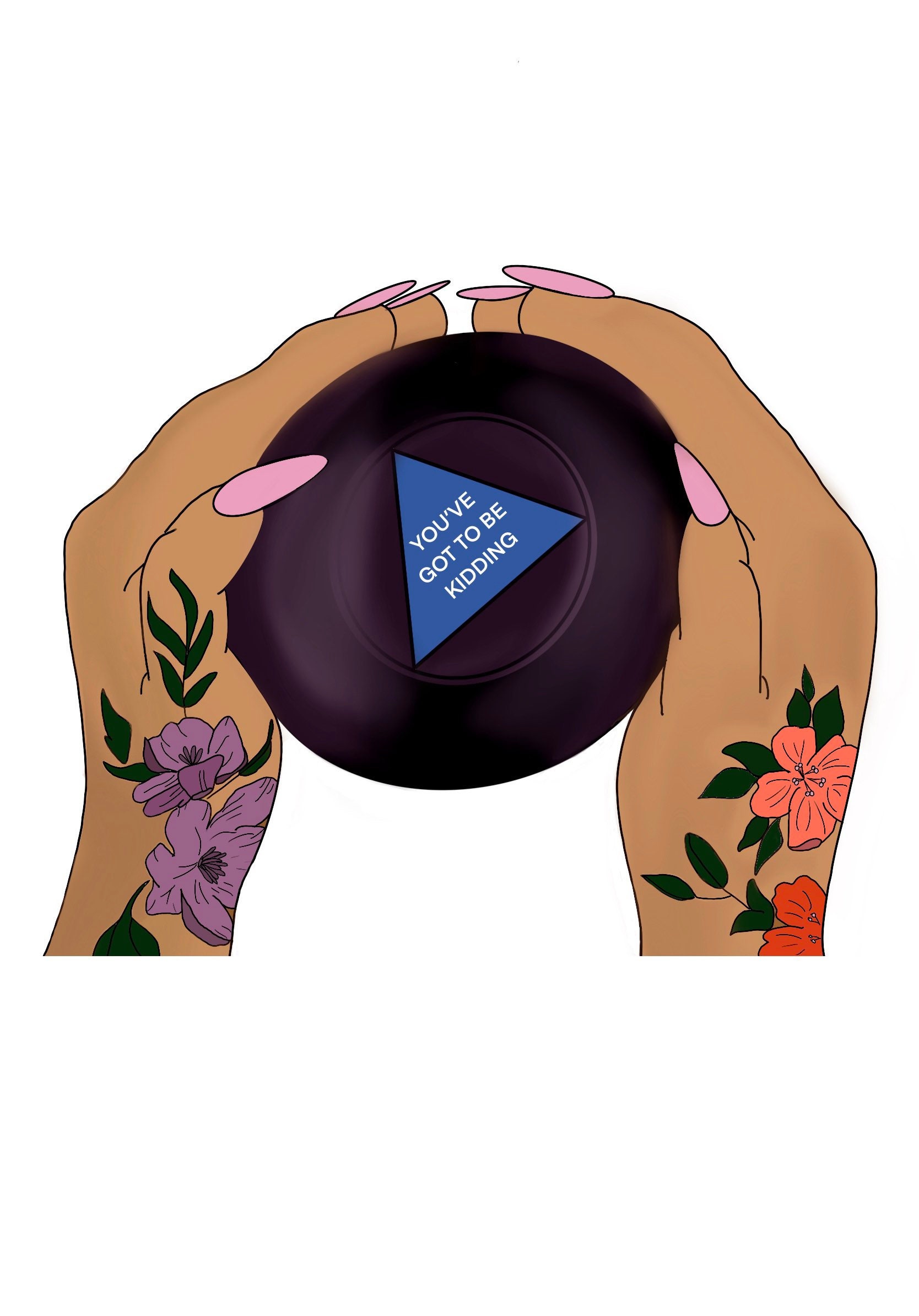 Magic 8 Ball Drawing - Etsy