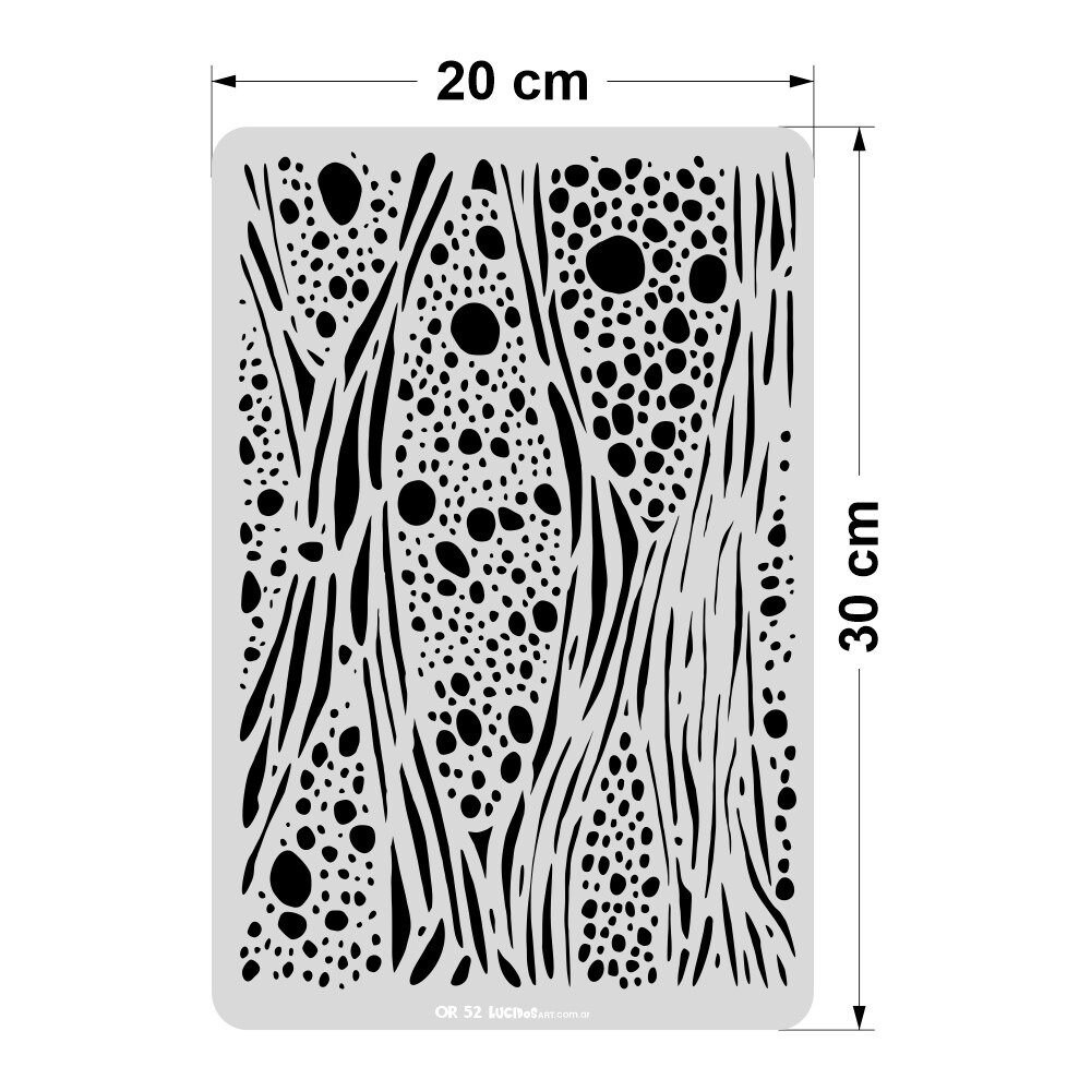 Texture Brand New Stencil Template Warts Skin Texture Reusable ...