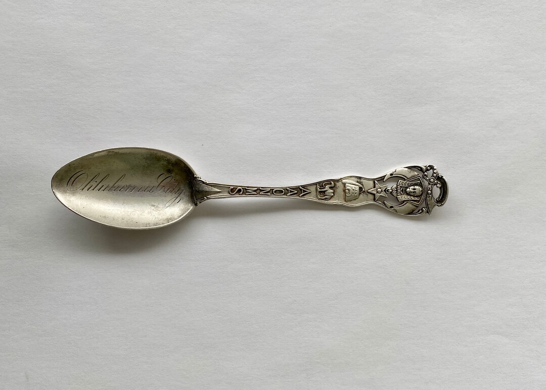 Masonic AAONMS Oklahoma Antique Collectible Sterling Silver Souvenir ...