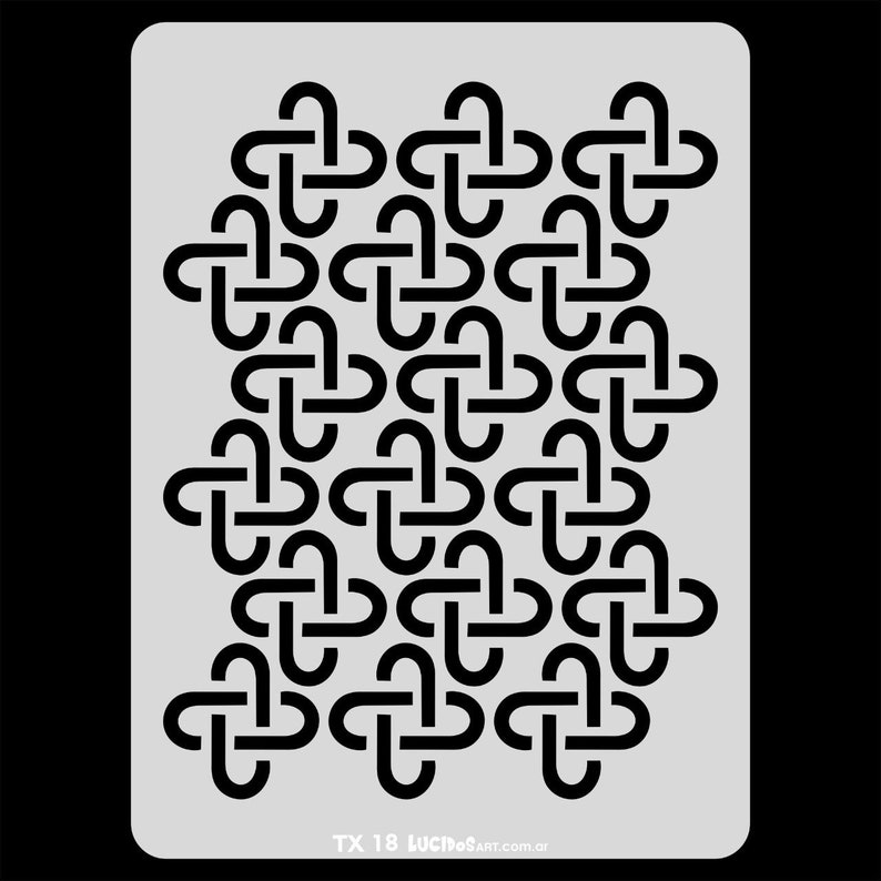 Chain Pattern Pattern Brand New Stencil, Template, Plantilla, Reusable ...