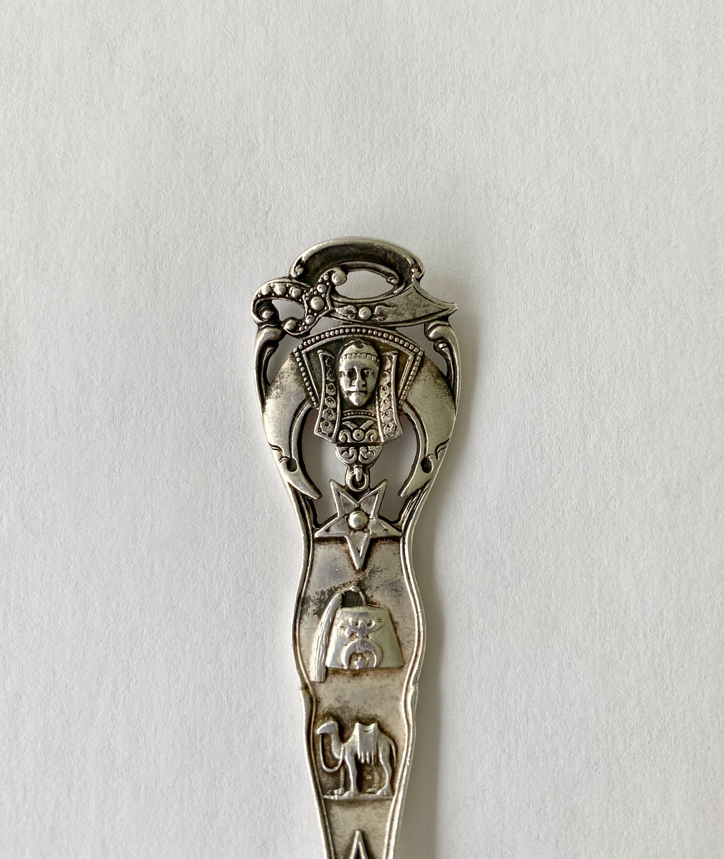 Masonic AAONMS Oklahoma Antique Collectible Sterling Silver Souvenir ...