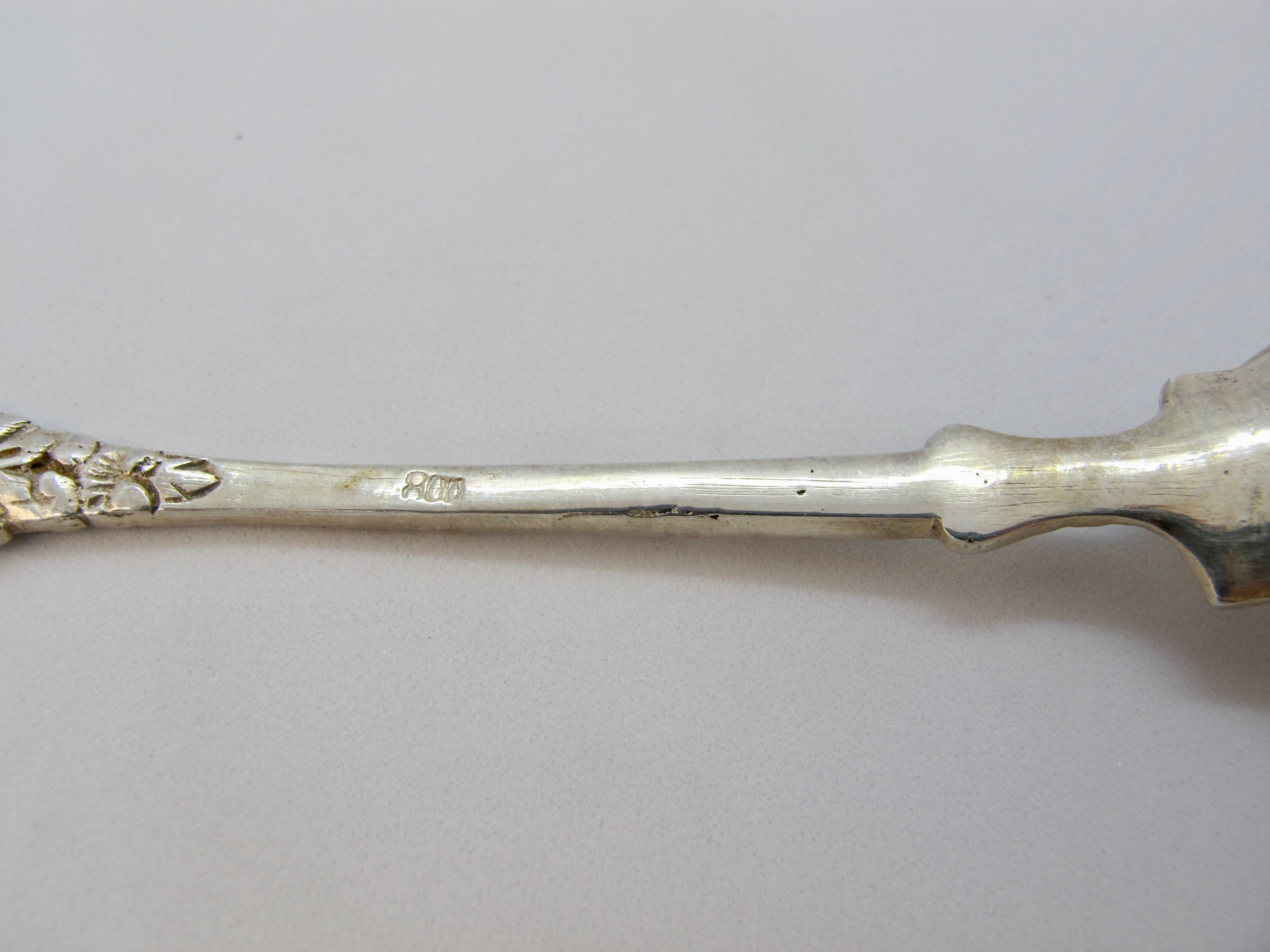 800 Silver Set of 3 Spoons Double Head Eagle on Handle Collectible ...