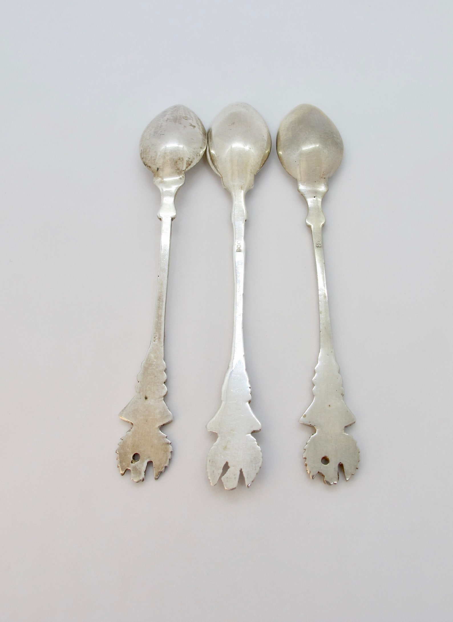Set of 3 Spoons Eagle on Handle Collectible 800 Silver (#1316) - Etsy