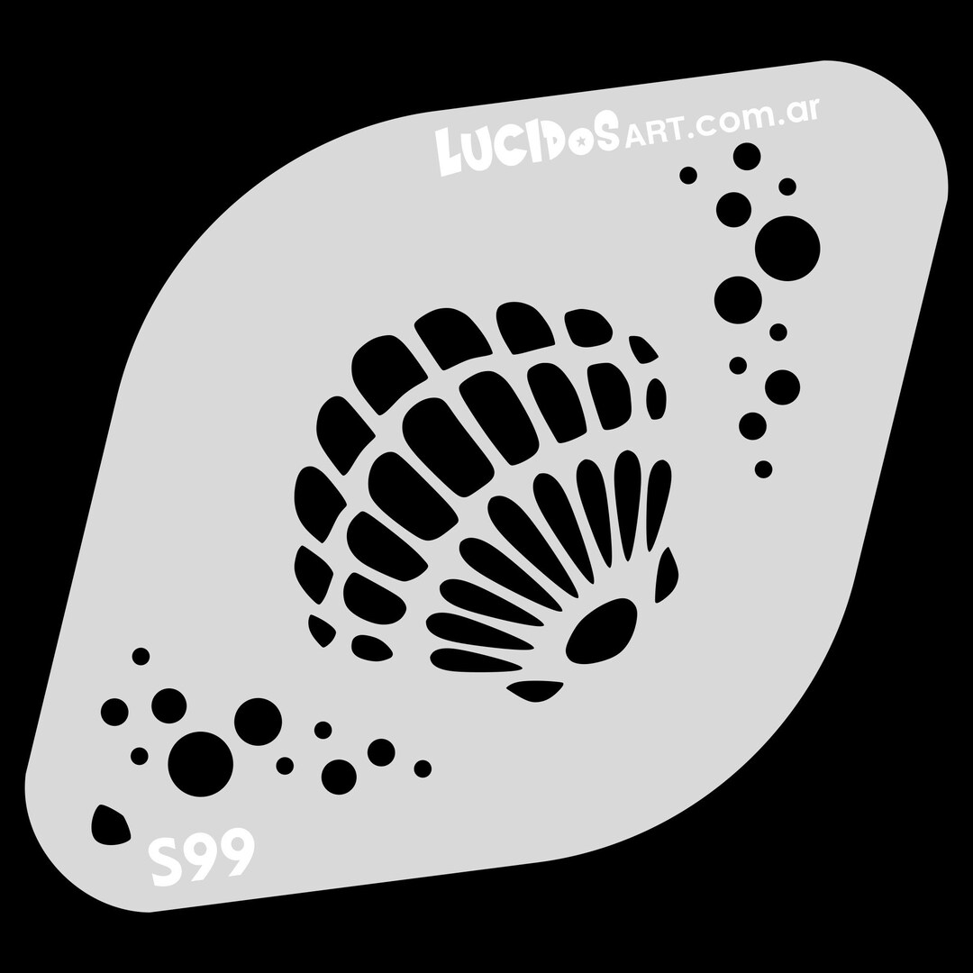 Sea Shell Brand New Stencil Template, Plantilla, Reusable, Body ...