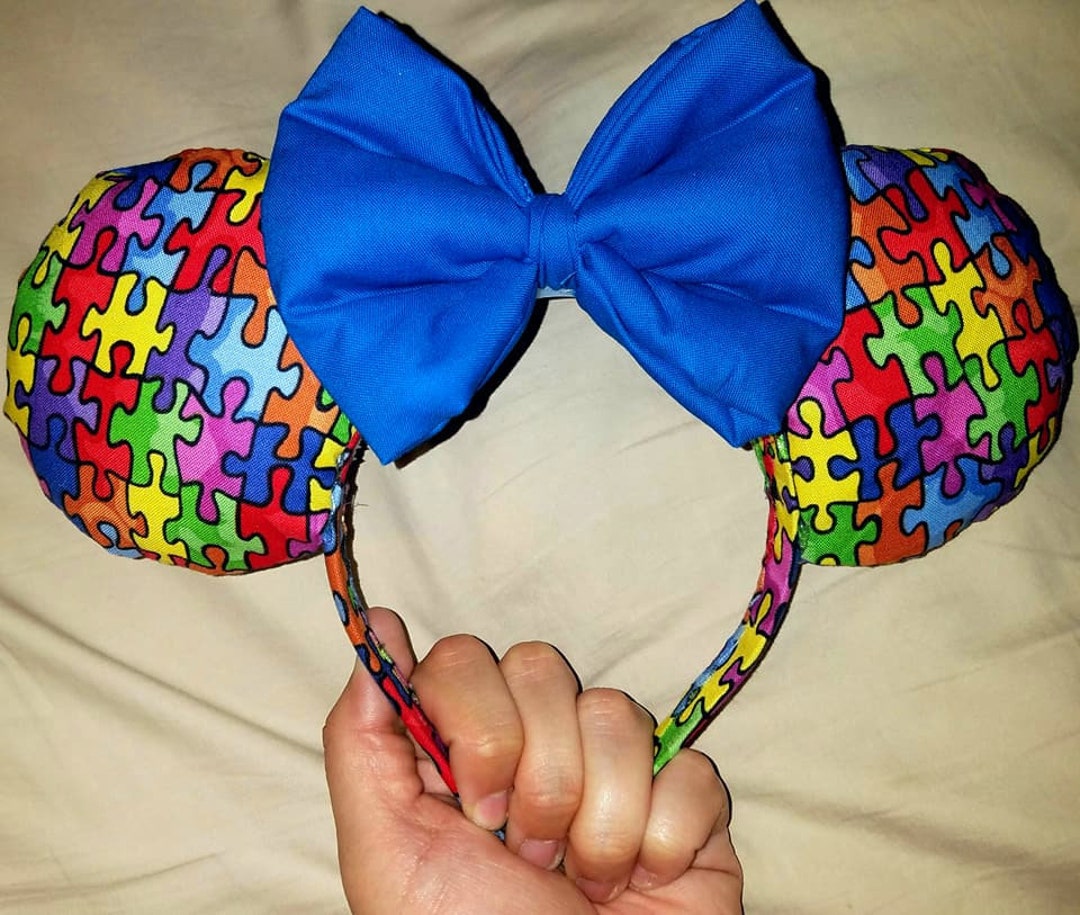 Autism Awareness Minnie Mouse Ears - Etsy