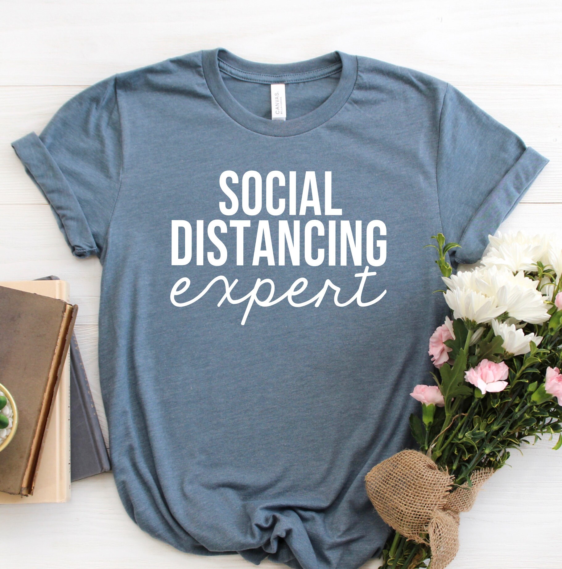 Social Distancing Expert Shirt Introvert Social Distancing - Etsy