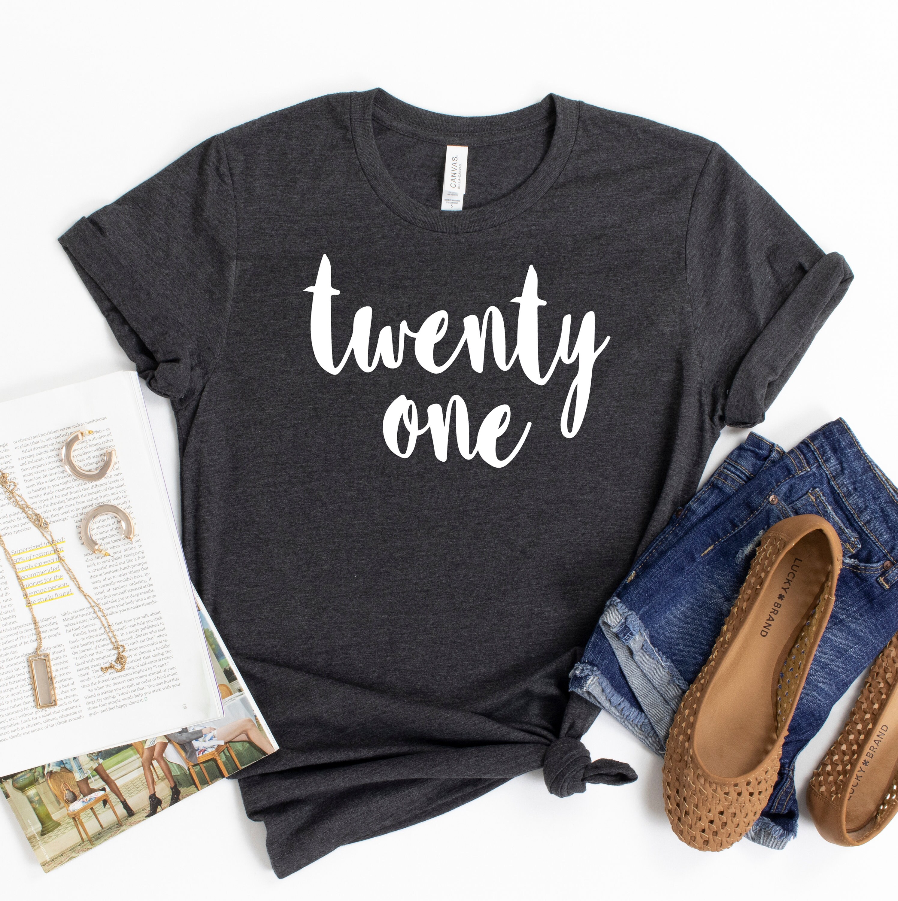 21st Birthday Shirt Twenty One Shirt Birthday Gift For Her | Etsy