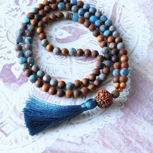 JOY Mala Beads, 108 Mala Necklace, Mala Bracelet, Japa Mala, Buddhist ...
