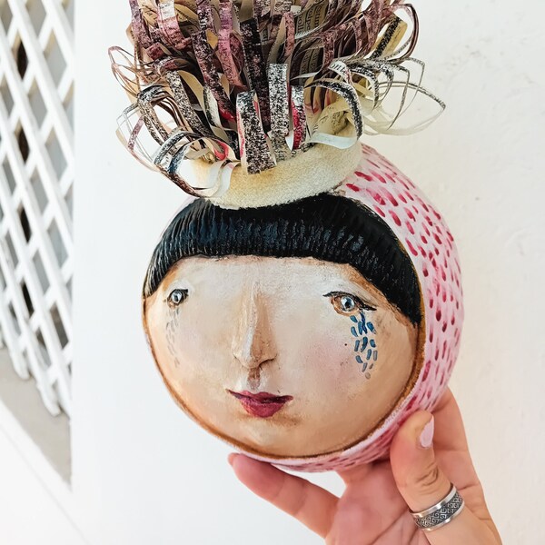 Paper Pulp Mask Etsy