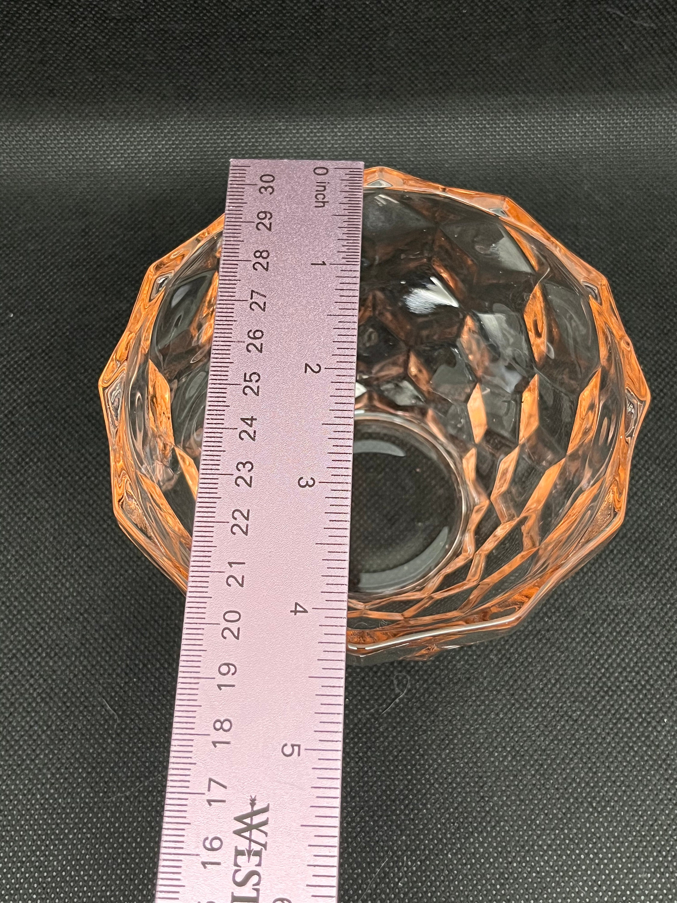 Vintage Pink Depression Glass Jeannette Glass Cube Cubist - Etsy