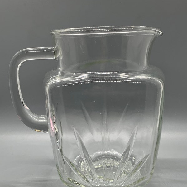 Clear Glass Pitcher - Etsy