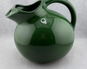 Mid Century Hall Tilt Ball Pitcher - Spring Green 1950s Vintage With ...