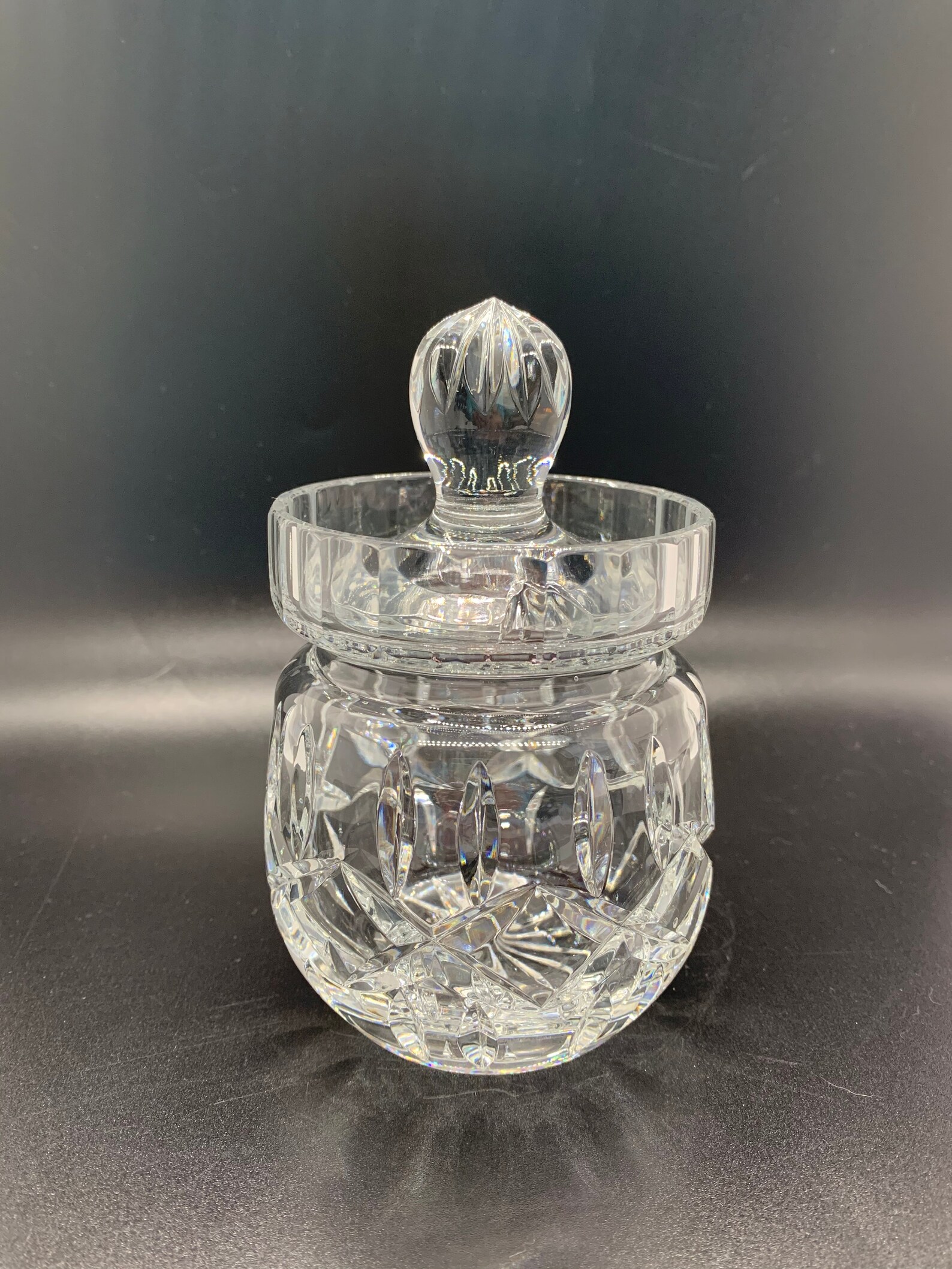 Vintage Crystal Jam Jar With a Lid | Etsy