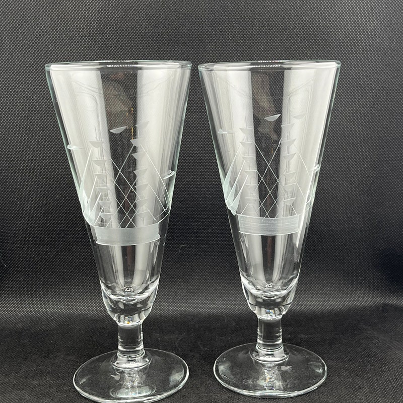 Clipper Ship Beer Glass - Etsy