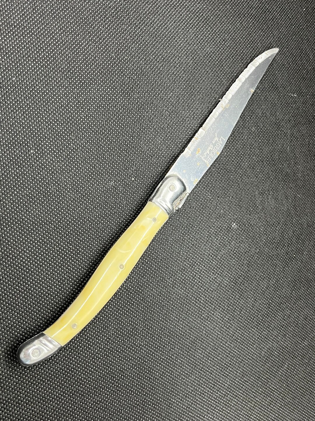 Laguiole Steak Knife Stainless Steel, ABS Handle, Handmade- Ivory ...