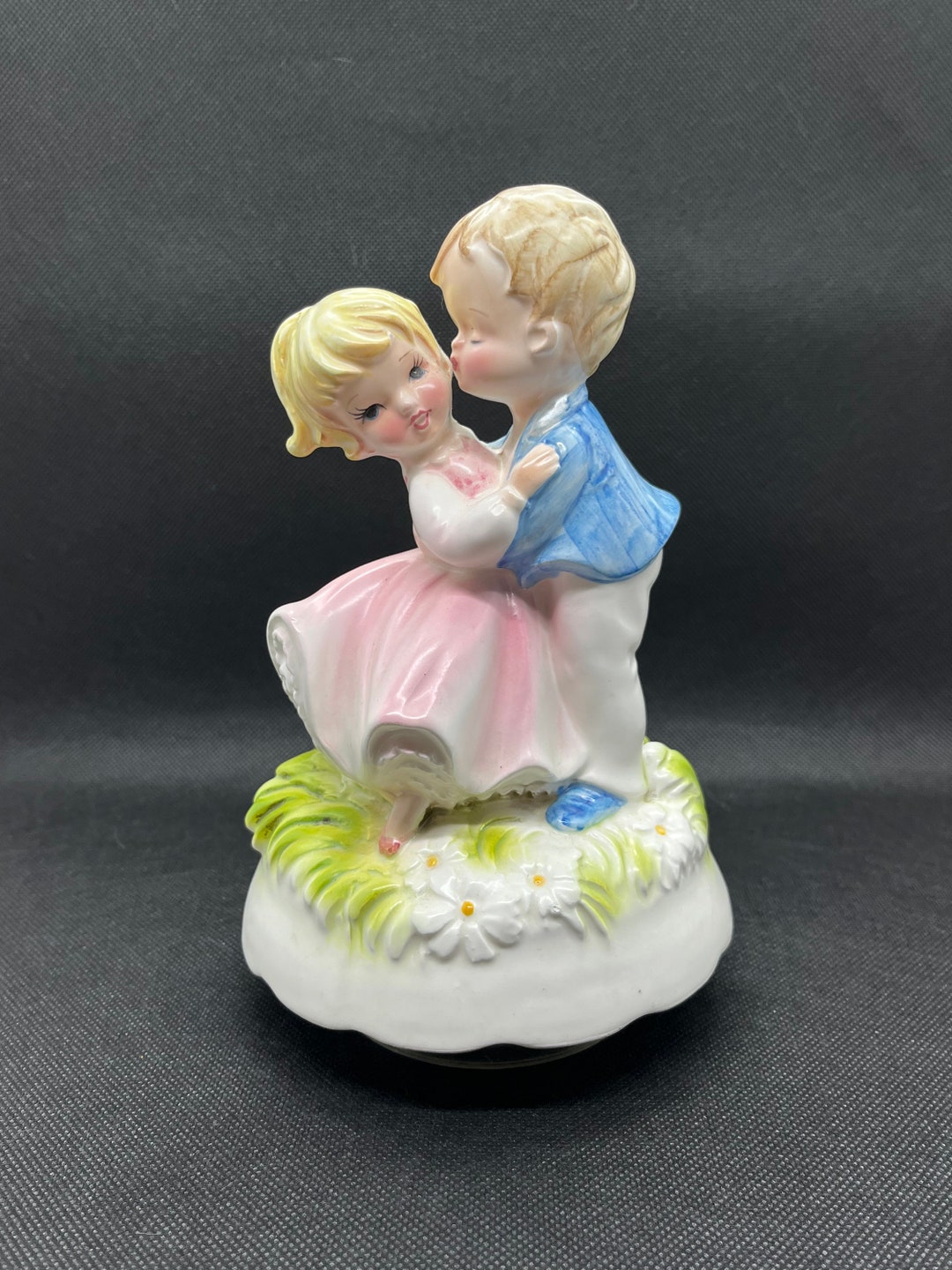Vintage Boy and Girl Dancing Music Box Berman & Anderson Japan - Etsy