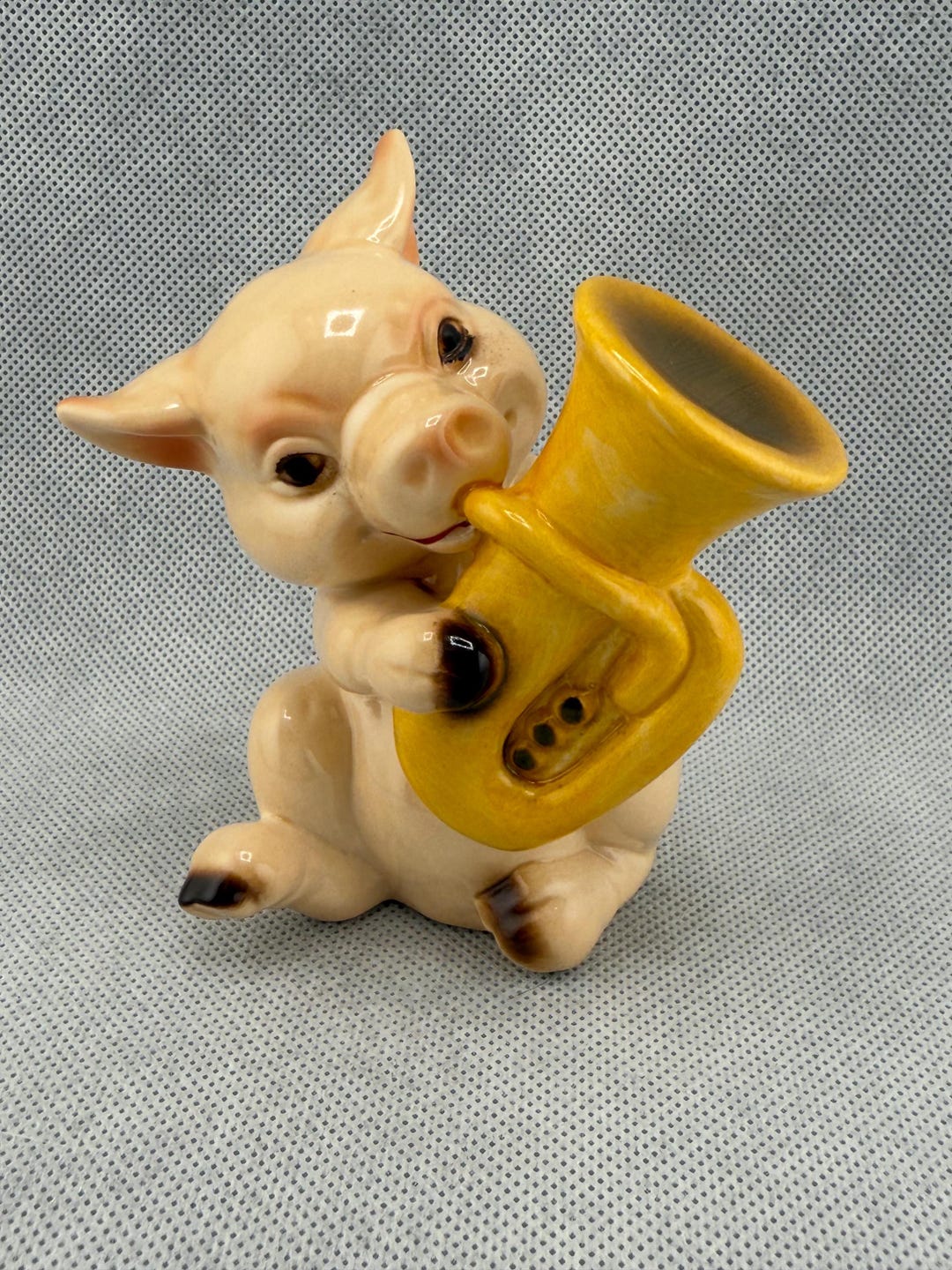 Vintage Goebel Pig Playing Tuba Horn West Germany Figurine - Etsy