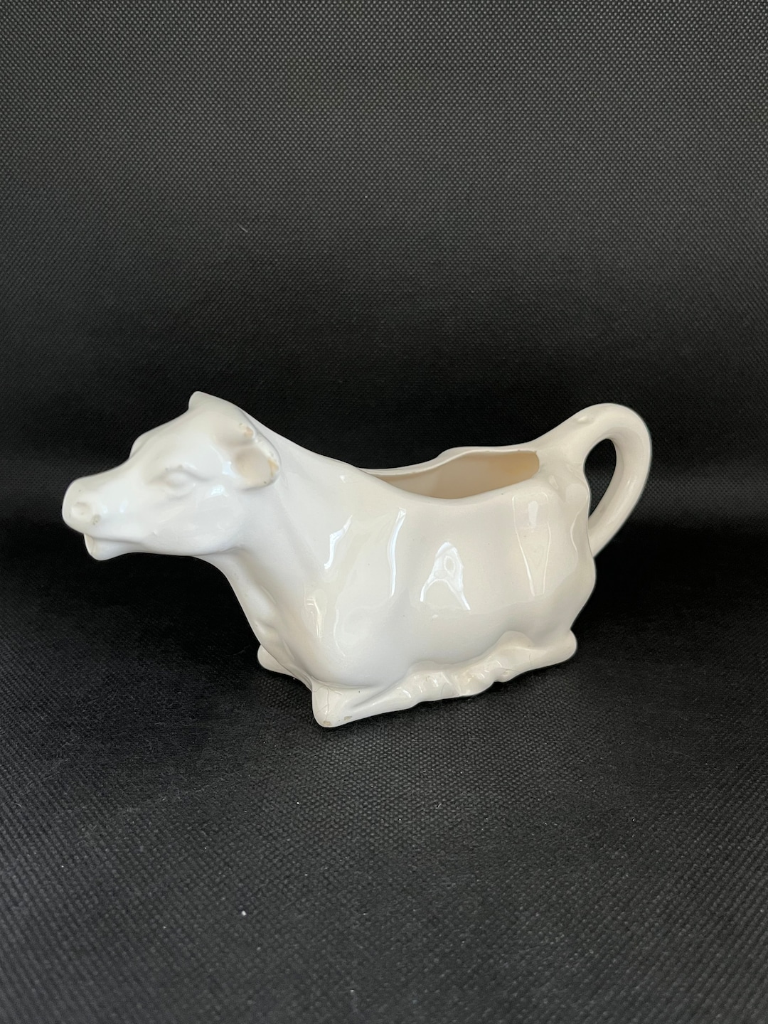 Vintage White Dairy Cow Creamer Pitcher Japan - Etsy