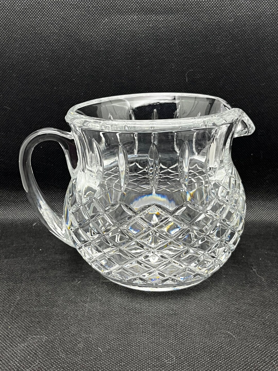 Vintage Teleflora Crystal Water Jug or Pitcher - Etsy